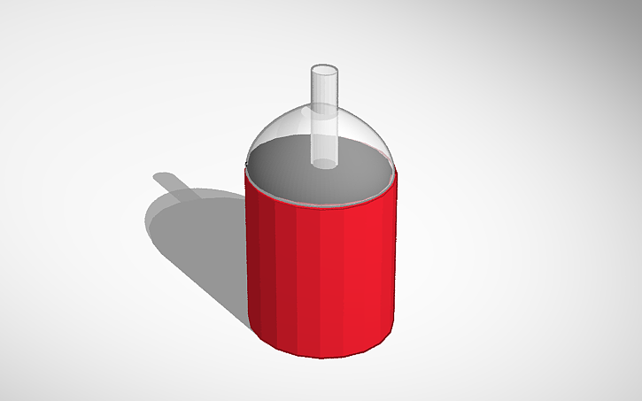 3D design a cup of coke for jiggs the chook - Tinkercad