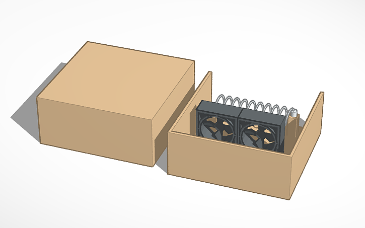3D design Calefactor - Tinkercad