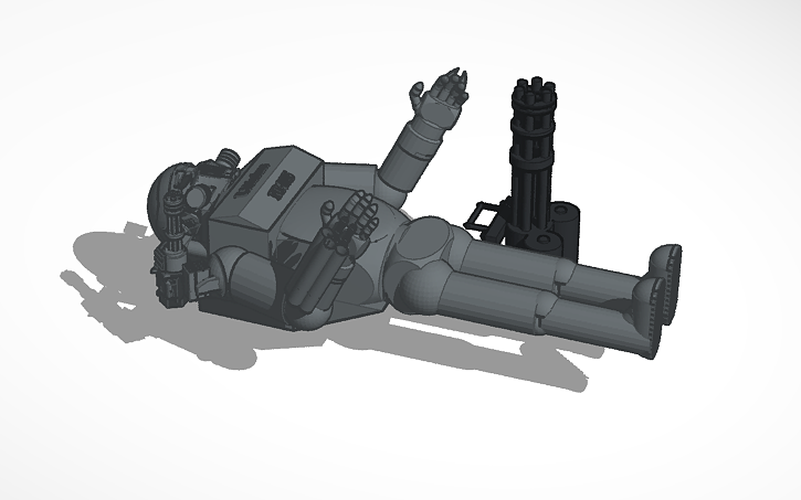 3D design exo suit - Tinkercad