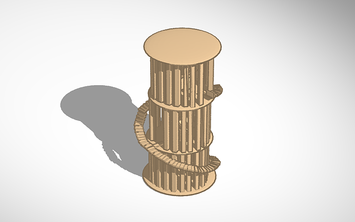 3d Design Spiral Tower Tinkercad