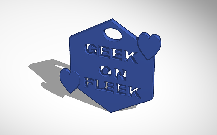 3D design geek sign | Tinkercad
