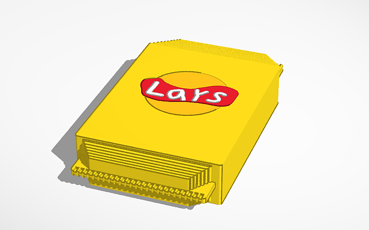 3D design Potato chips - Tinkercad