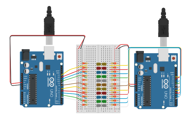 Circuit Design Lights Tinkercad
