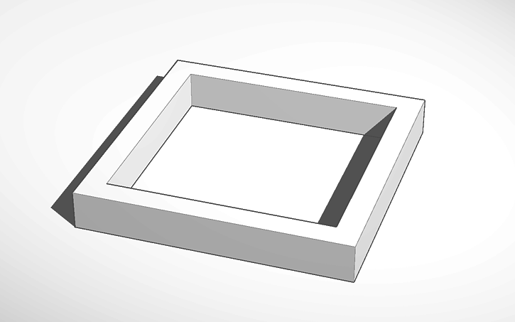 3D design Square - Tinkercad