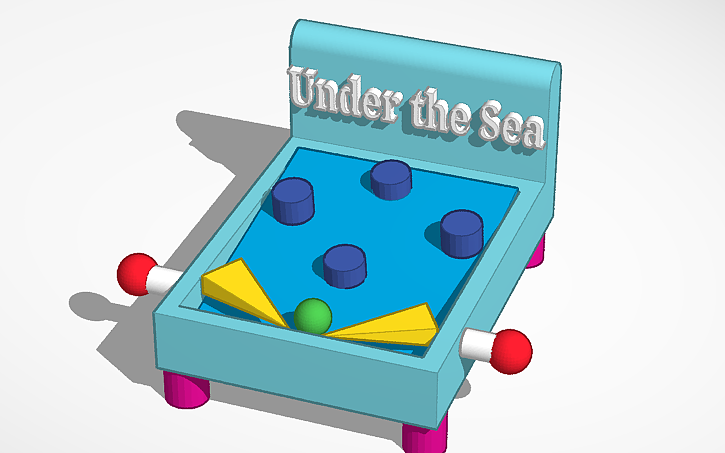 3D design Pinball Machine - Tinkercad