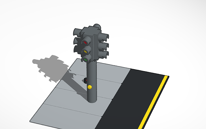 3D design Copy of Stop Light model - Tinkercad