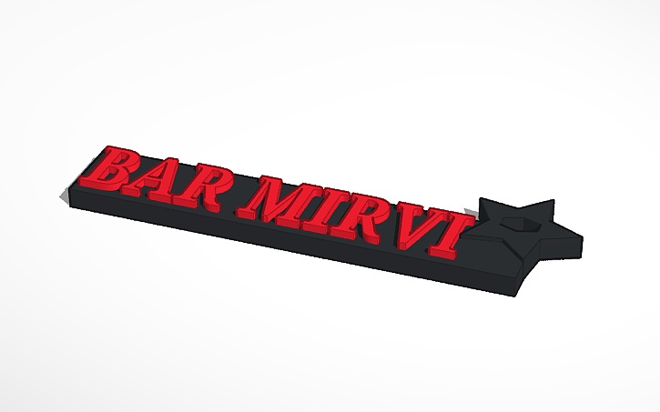 3D design bar | Tinkercad