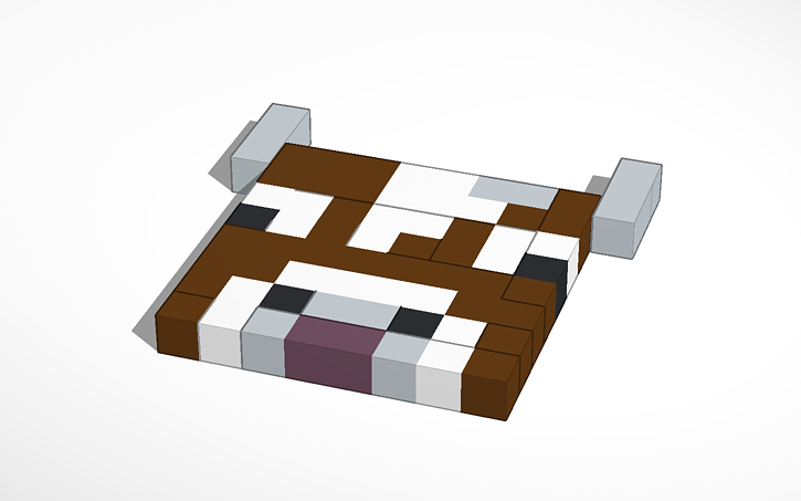 3D design Minecraft Cow - Tinkercad