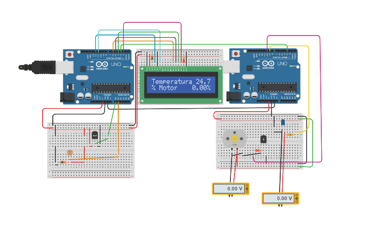 Circuit Design Comunicación Serial Uart Tinkercad