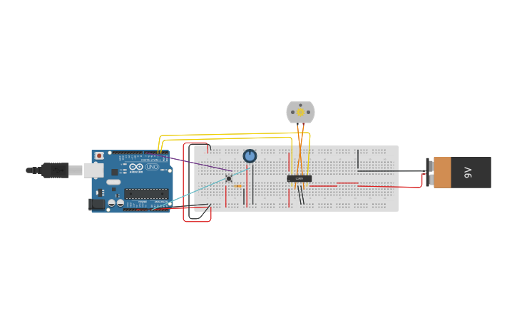 Circuit design Practica 05_Motor_DC - Tinkercad