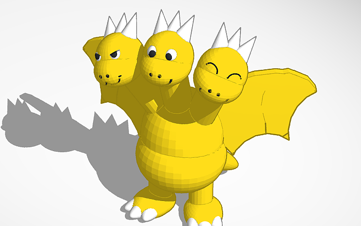 3D design Chibi Ghidorah - Tinkercad