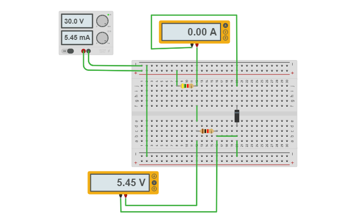 Circuit Design Line Regulation Tinkercad