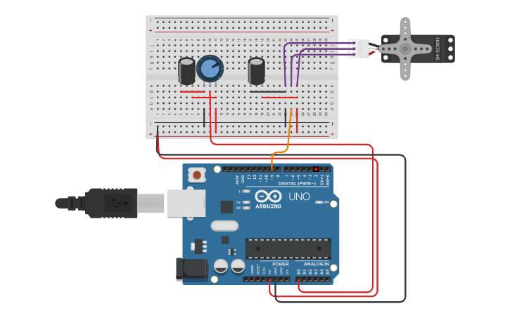 Circuit design Mood cue - Tinkercad