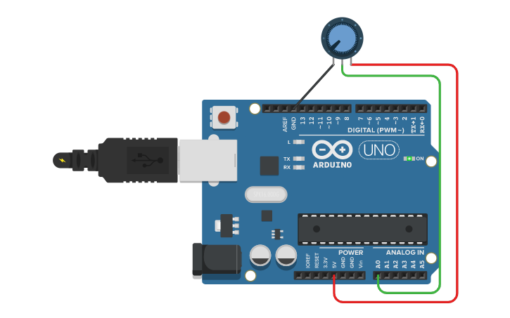 Circuit design wiper arduino - Tinkercad