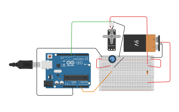 Circuit design servomoteur schuman PTSI-Lemoine Carl - Tinkercad