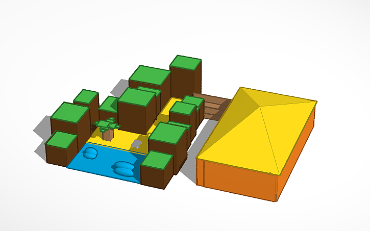 3D design beach - Tinkercad