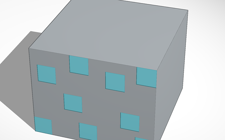 3D design Diamond Minecraft Block #jdkaz13 - Tinkercad