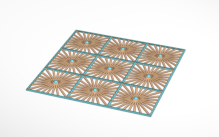 3d Design Codeblocks Pattern Plate 03 Tinkercad