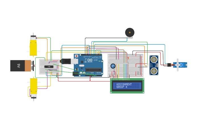 Circuit design PATH FINDER - Tinkercad