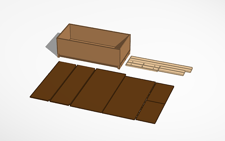 3D design 7 - Plank Wagon Wood Files - Tinkercad