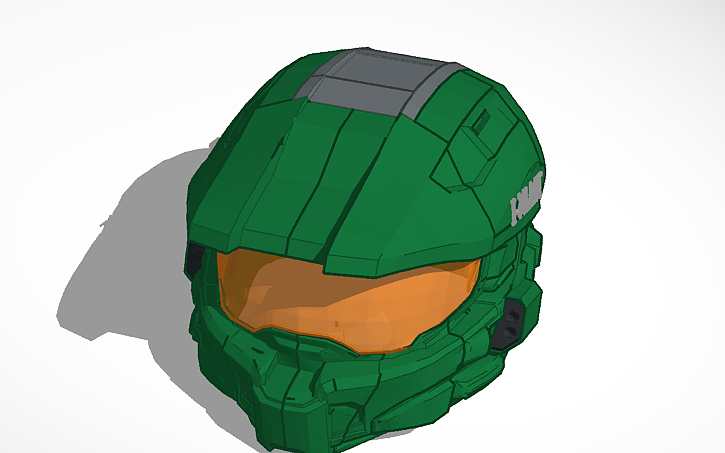 3D design Halo master chief helmet - Tinkercad