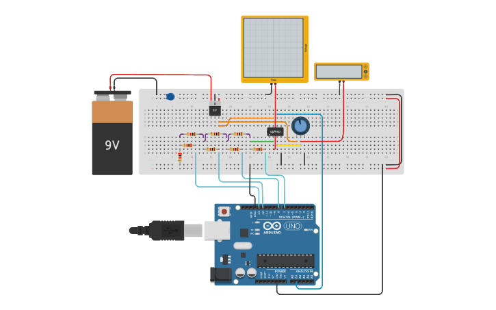 Circuit design Lab 3: DAC/ADC Starter | Tinkercad