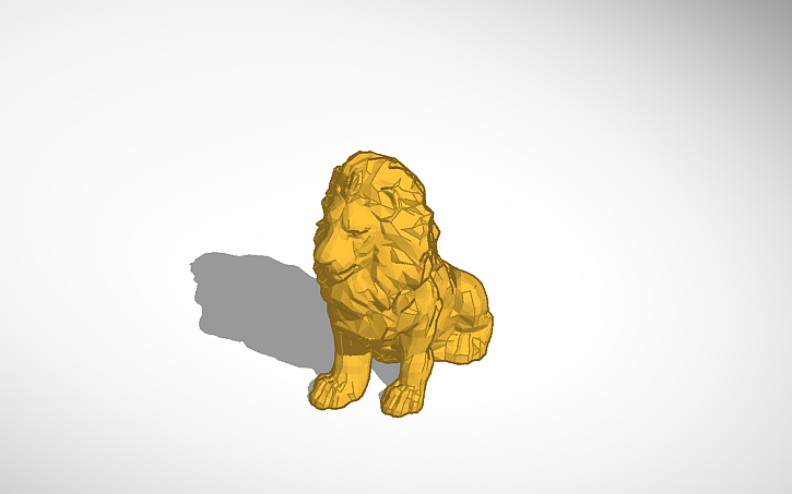 3D design Aslan çalışma- 1 - Tinkercad