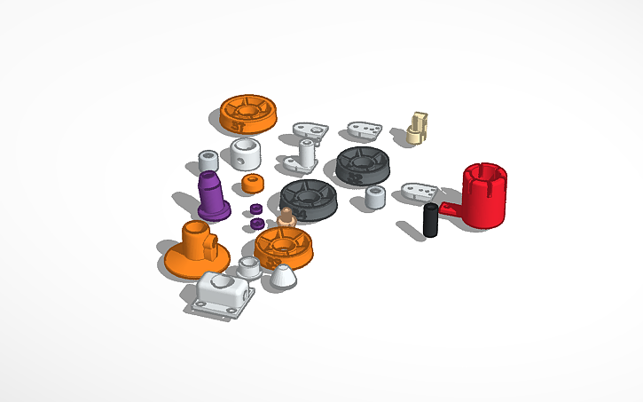 3D design Filament-Rollen-Adapter - Tinkercad