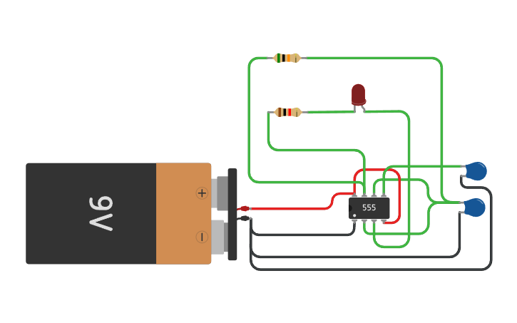 Circuit Design Simple Led Blinker Circuit With Ic 555 Tinkercad