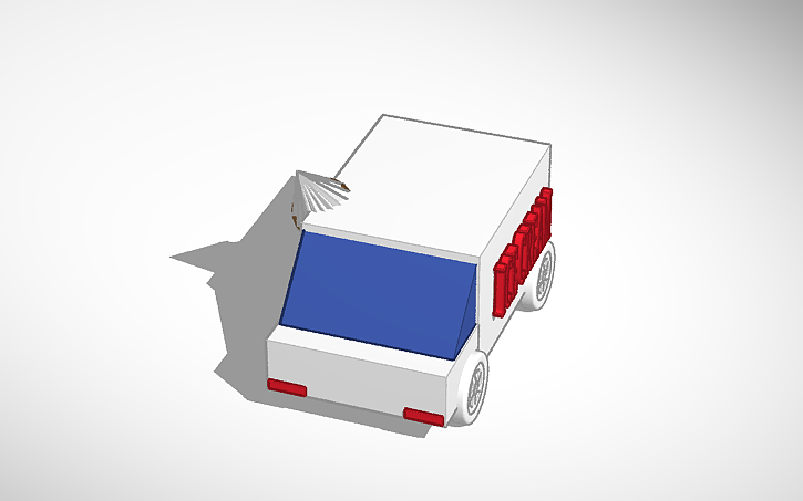 3D design Ice Cream truck - Tinkercad