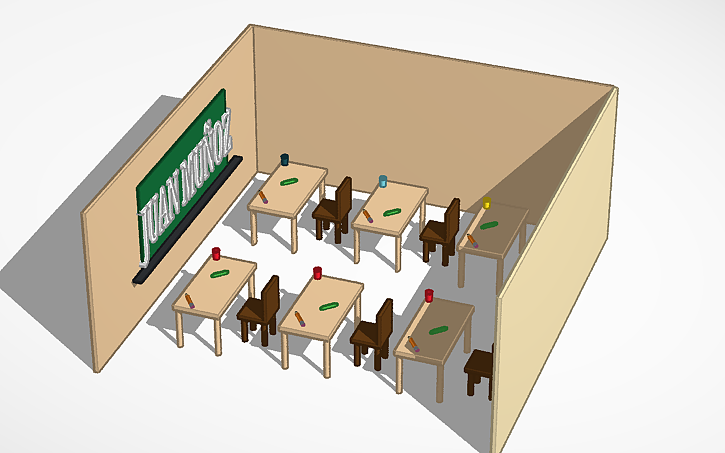 3D design aula de clase juan david - Tinkercad