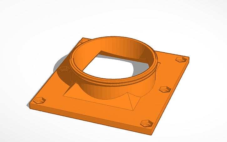 3D design Vent cowl - Tinkercad