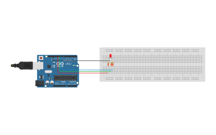 Circuit design progetto 1 led rgb | Tinkercad