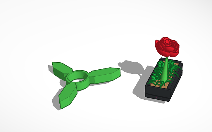 3D design Red rose | Tinkercad