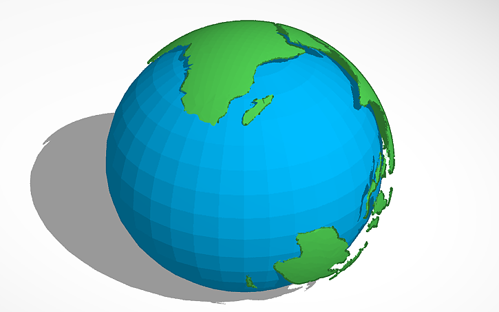 3D design earth - Tinkercad