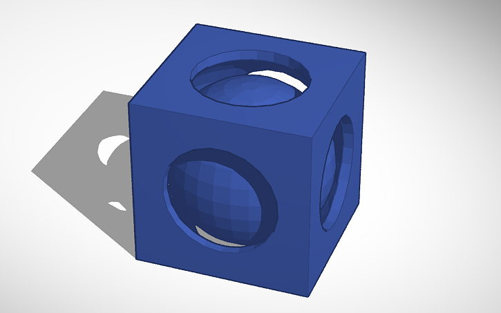 3D design BALL IN CUBE!!!!! - Tinkercad