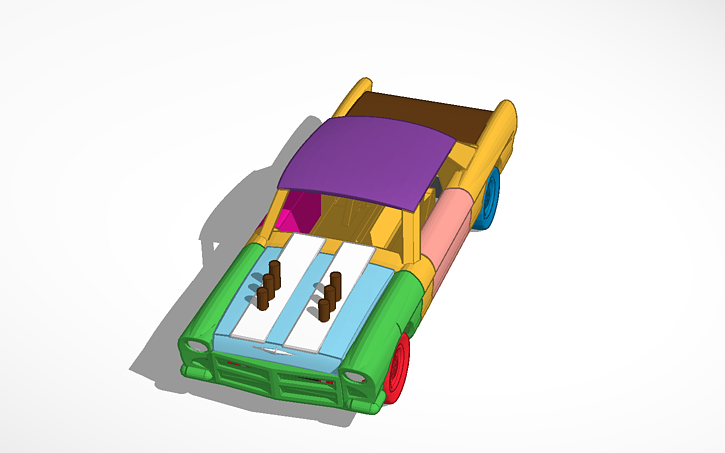 3D design Clown car - Tinkercad
