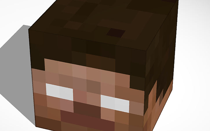 3D design Herobrines head - Tinkercad