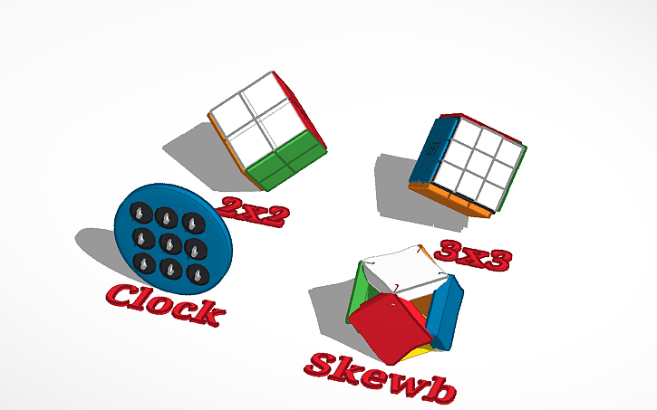 3d Design Rubiks Cubes Tinkercad