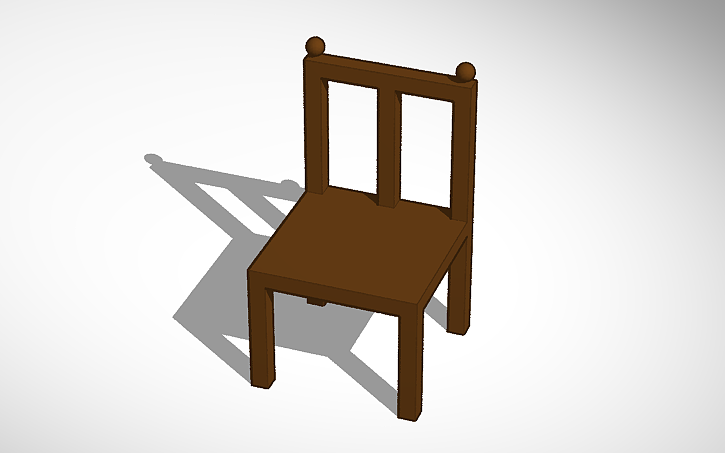 3D design chair - Tinkercad