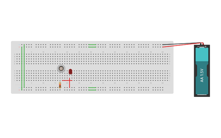 Circuit design ENCENDER LED MEDIANTE SENSOR FOTOELÉCTRICO (OSCURIDAD ...