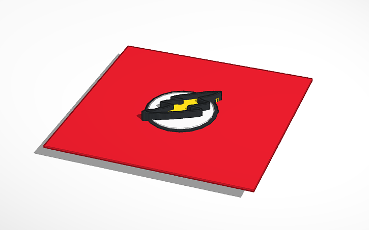 3D design The Flash Symbol | Tinkercad