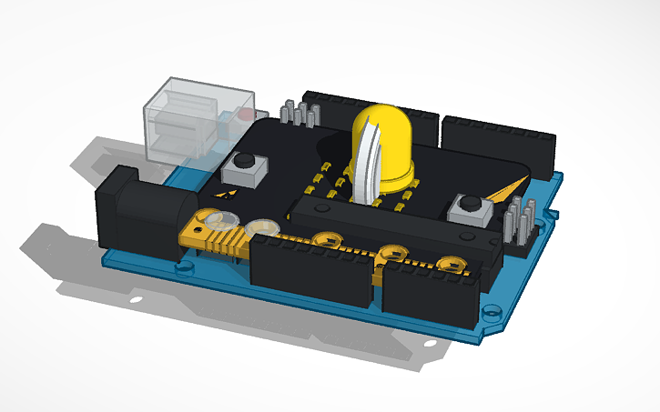 3D design circuit - Tinkercad