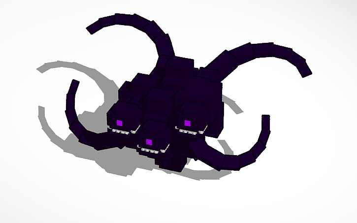 3D design The Real Wither Storm in Minecraft (New Version) | Tinkercad