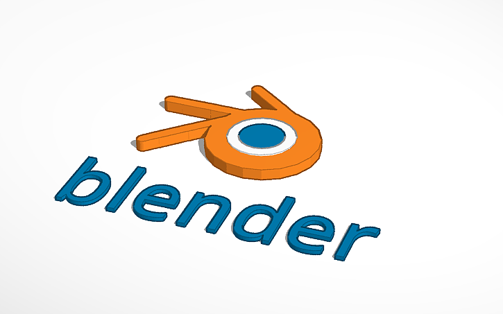 3D design Blender Logo | Tinkercad