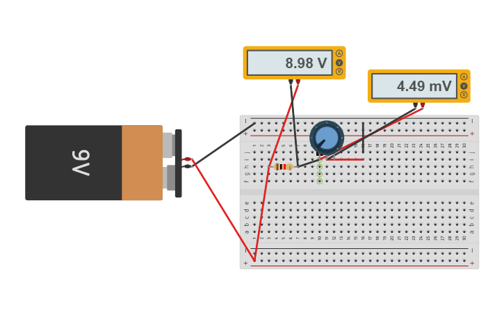 Circuit design Practica Potenciometro 2 | Tinkercad Circuit design Practica Potenciometro 2 | Tinkercad