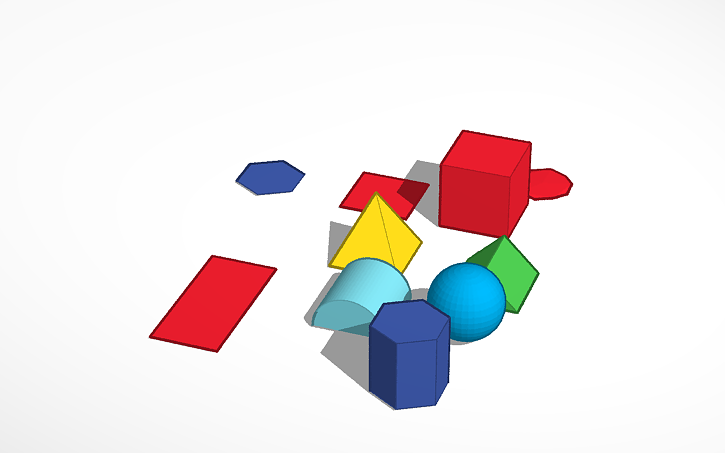 3D design Geometric Shapes | Tinkercad