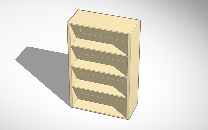 3D design shelf - Tinkercad
