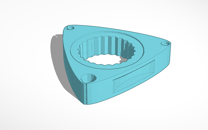 3D design Rotary Keyring - Tinkercad