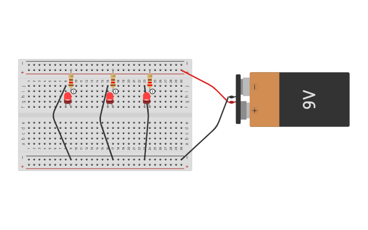 Circuit design PARALELO - Tinkercad